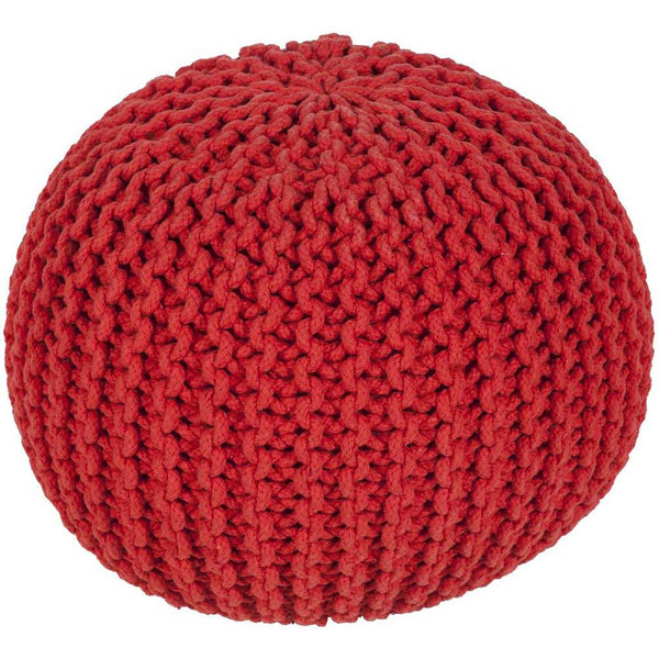 Malmo Solid Red Sphere Pouf – Truevaluex